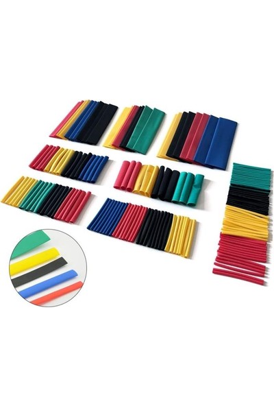 750 Adet Isıyla Daralan Makaron Seti Kablo Koruyucu Kablo Yalıtım Tamir Polyolefin Shrink Boru 750 Adet Isıyla Daralan Makaron Seti Kablo Koruyucu Kablo Yalıtım Tamir Polyolefin Shrink Boru