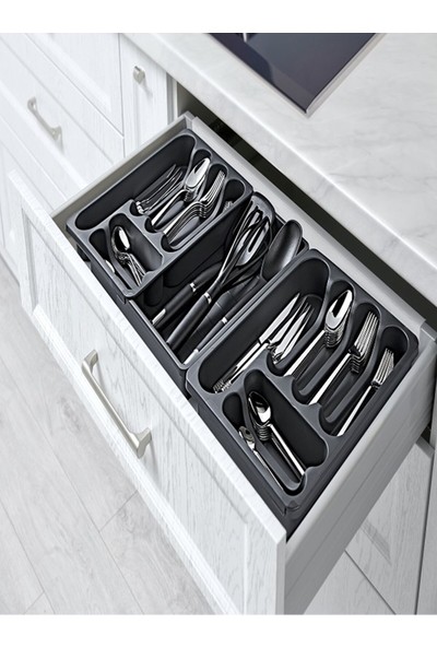 Madame Kitchen Ayarlanabilir Kayar Kızaklı Çekmece Kaşıklık Madame Kitchen Ayarlanabilir Kayar Kızaklı Çekmece Kaşıklık