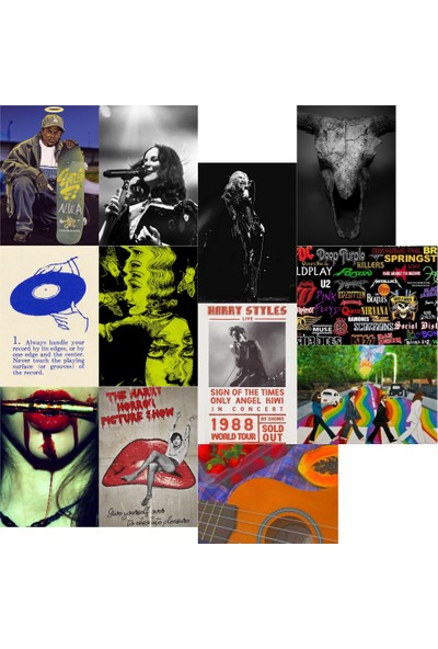 Ororabutik Rock Pop Poster Duvar Kağıdı Seti Ororabutik Rock Pop Poster Duvar Kağıdı Seti