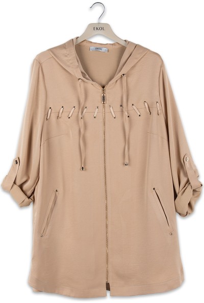 Ekol Kapüşonlu Trençkot