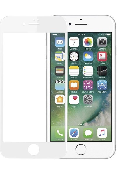 Miscase Apple iPhone 7-8 9d Full Cam Kavisli Ekran Koruyucu