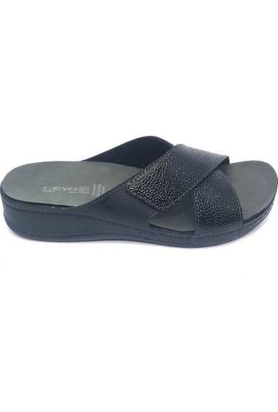 Ceyo 9961-6 Siyah Kadın Terlik