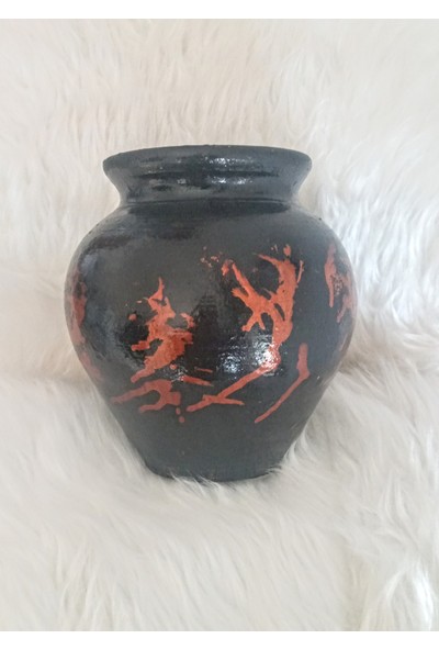 Özel Yapım Toprak Vazo (16*17 Cm)