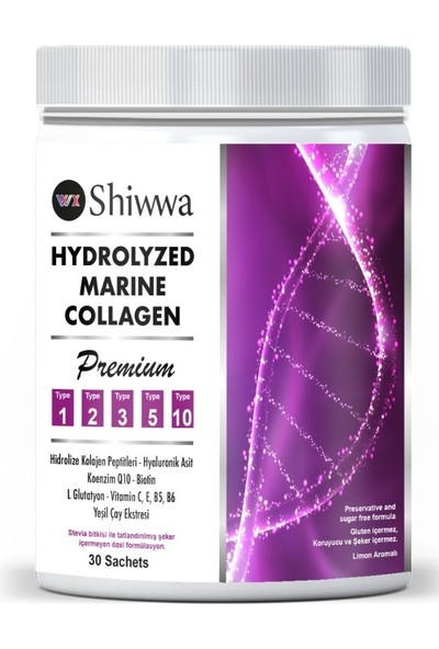 Shiwwa Collagen Hidrolize Kolajen Içeren Saşe Takviye Edici Gıda Premium Shiwwa Collagen Hidrolize Kolajen Içeren Saşe Takviye Edici Gıda Premium