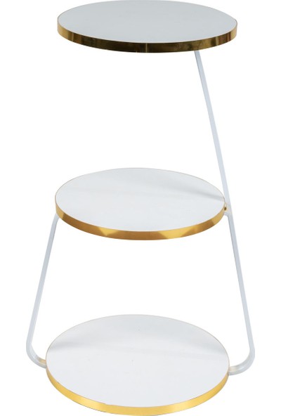 Kalem Mağaza 3 Katlı Sehpa