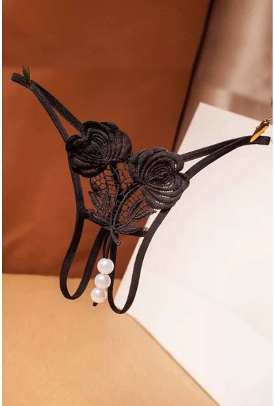 AE Olmens Kadın Özel Bölgesi Incili Fantezi Dantel Külot