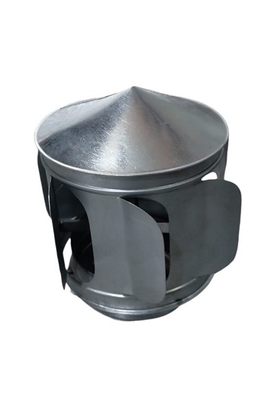 Topaloğlu Kardeşler Baca Gri Döner Şapka Hava Duman Koku Çekme Şapkası st-519