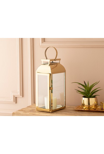 English Home Golden Fener 19X11X34 cm Gold English Home Golden Fener 19X11X34 cm Gold