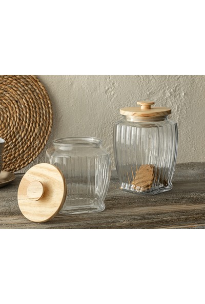 Bera Cam Kavanoz 1000 ml Şeffaf