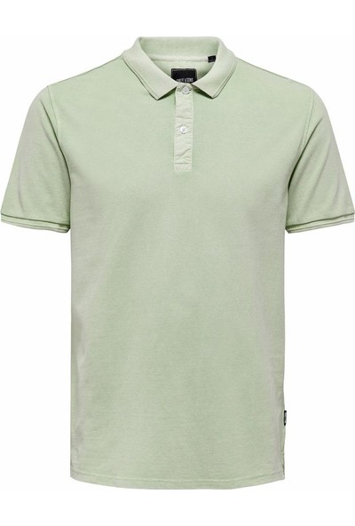 Only & Sons Stravis Erkek Yeşil Polo Tişört (22021769-RSD) Only & Sons Stravis Erkek Yeşil Polo Tişört (22021769-RSD)