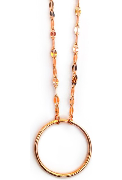 Adore Silver Gümüş Pul Zincirli Tasarım Kolye