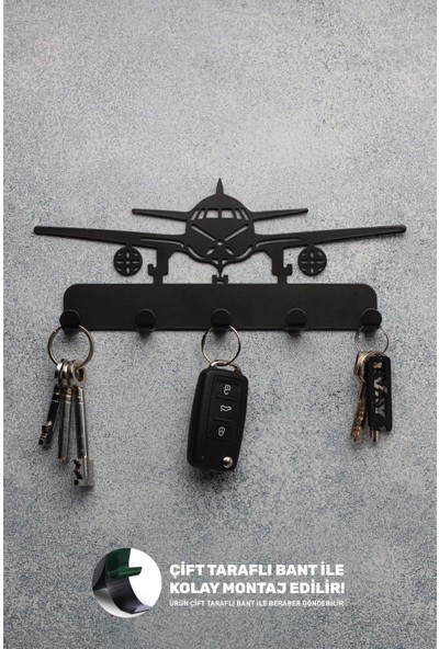 Metal Dekoratif Anahtarlık Askısı