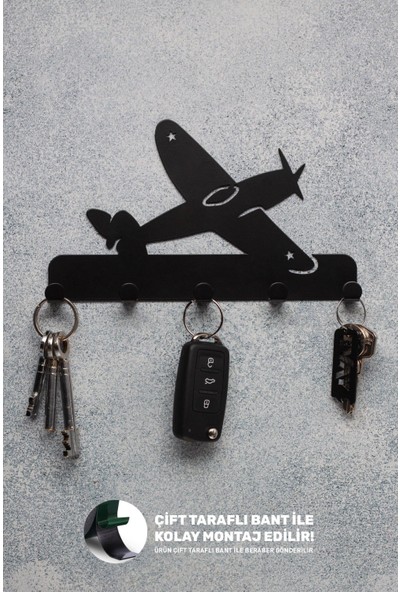 Metal Dekoratif Anahtarlık Askısı