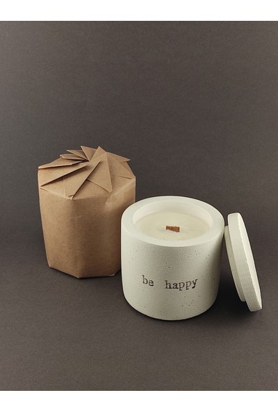 Nostra Regalo Mottolu Vanilya Kokulu Beton Soya Mum