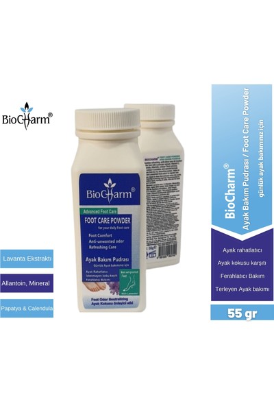 BioCharm Ayak Bakım Pudrası / Foot Care Powder BioCharm Ayak Bakım Pudrası / Foot Care Powder