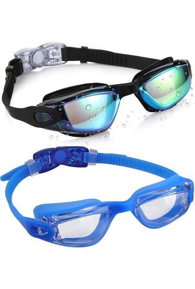 Aegend Çocuk Yüzme Gözlüğü, 3-9 Yaş Erkek ve Kız Çocukları Için, 2'li Paket (Yurt Dışından)