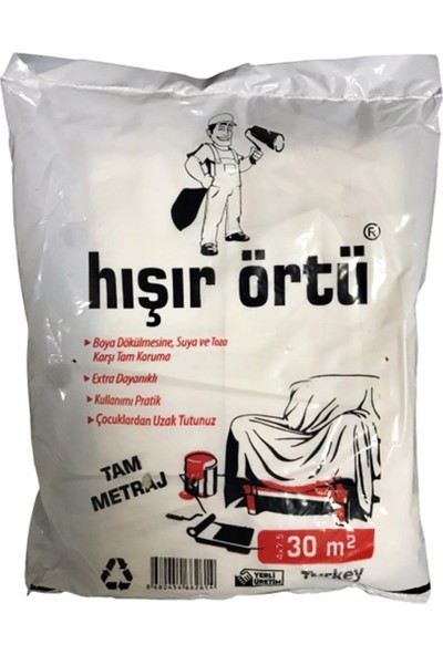Koruyucu Naylon Hışır Örtü Eşyalarınız Için 4 x 7,5 mt = 30 Metrekare Koruyucu Naylon Hışır Örtü Eşyalarınız Için 4 x 7,5 mt = 30 Metrekare