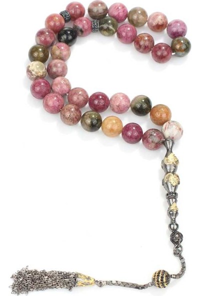 Nusret Takı 925 Ayar Gümüş Turmalin Taşlı Küre Kesim Tesbih Nusret Takı 925 Ayar Gümüş Turmalin Taşlı Küre Kesim Tesbih