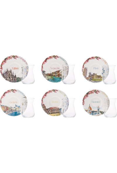 Karaca Italya Sofra Sever Çay Seti