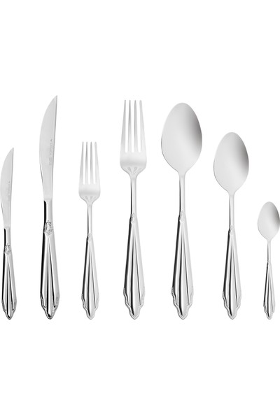 Karaca Mantilla 84 Parça 12 Kişilik 316 Çelik Elegance Çatal Kaşık Bıçak Takımı Kutulu