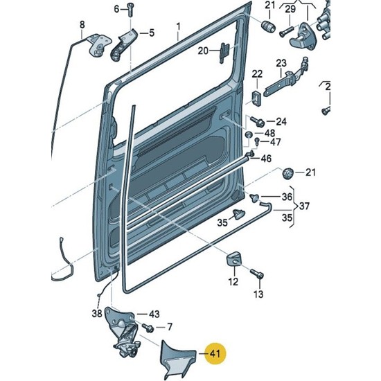 OEM Vw Volkswagen Transporter T6 2010-2022 Sağ Sürgülü Kapı Fiyatı