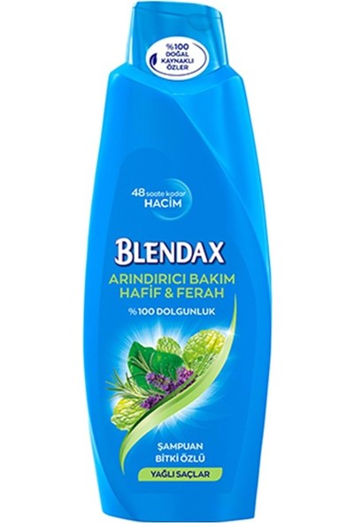 Blendax Bitki Özlü 500 Ml Şampuan X 6 Adet Blendax Bitki Özlü 500 Ml Şampuan X 6 Adet
