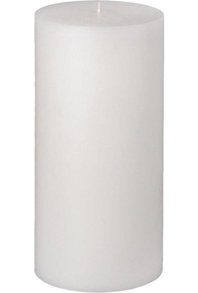 Piyop 10X20 cm Beyaz Silindir Mum Piyop 10X20 cm Beyaz Silindir Mum