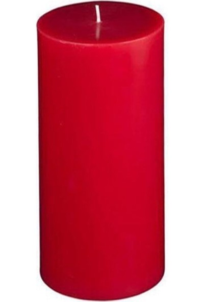 Piyop 10X25 cm Kırmızı Silindir Mum