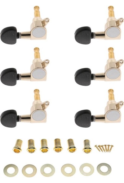 / 3R3L / 6l Gitar Tuning Pegs Makine Kafası Için 6 Dize Gitar Parçaları 6r / 3R3L / 6l Gitar Tuning Pegs Makine Kafası Için 6 Dize Gitar Parçaları 6r