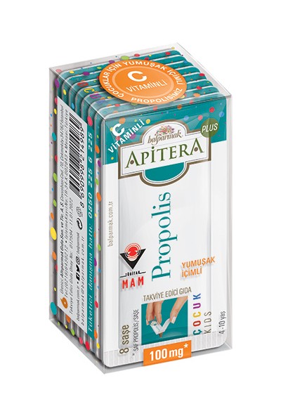 Balparmak Apitera Propolis Plus C Vitaminli Çocuk 100 Mg x 8 Şase Balparmak Apitera Propolis Plus C Vitaminli Çocuk 100 Mg x 8 Şase