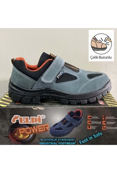 Eldi %100 Hakiki Deri Çelik Burunlu Iş Ayakkabısı