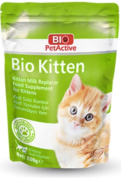 Bio Pet Active Pet Active Kitten Milk Powder Yavru Kediler Için Süt Tozu 200 gr Bio Pet Active Pet Active Kitten Milk Powder Yavru Kediler Için Süt Tozu 200 gr
