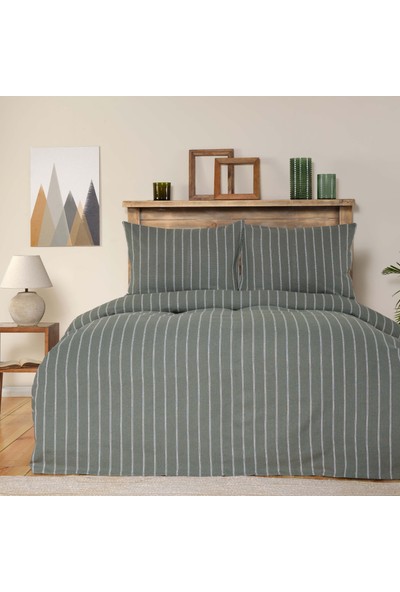 Karaca Home Vella Haki Çift Kişilik Yatak Örtüsü