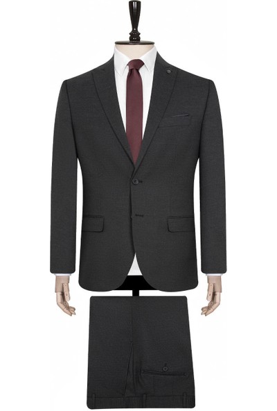 Süvari Desenli Siyah Takım Elbise Süvari Desenli Siyah Takım Elbise