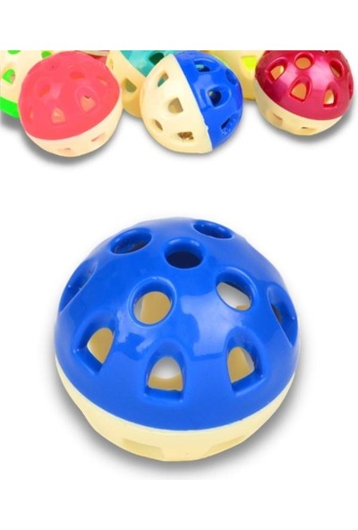 Papağanhane Kuşlar Için Zilli Delikli Oyun Topu 1 Adet
