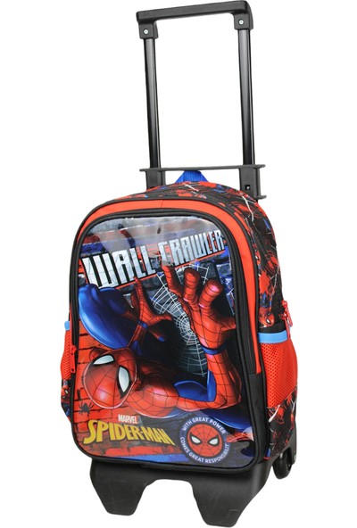 Spiderman Örümcek Adam Çekçekli Okul Çantası