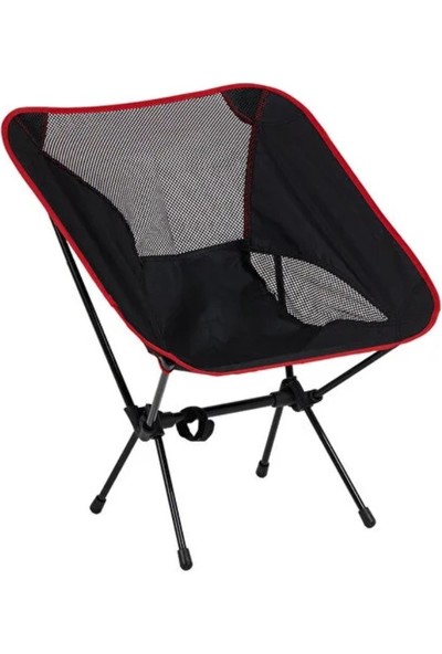 Pratik Çantalı Katlanabilir Kamp Sandalyesi Kırmızı Pratik Çantalı Katlanabilir Kamp Sandalyesi Kırmızı