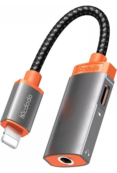 Mcdodo CA-6710 Lightning To 3.5mm Jack Audıo-Lightning Çoklayıcı Kablo - Gümüş Mcdodo CA-6710 Lightning To 3.5mm Jack Audıo-Lightning Çoklayıcı Kablo - Gümüş