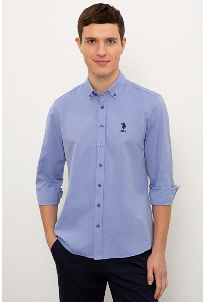 U.S. Polo Assn. Erkek Sax Gömlek Uzunkol Basic 50254188-VR045 U.S. Polo Assn. Erkek Sax Gömlek Uzunkol Basic 50254188-VR045