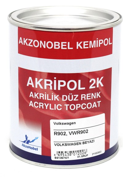 Akzonobel Akripol 2k Düz Renk 1 Lt.