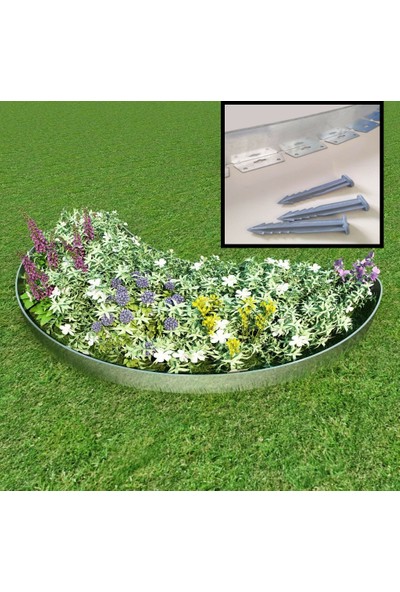 Mgf Esnek Galvaniz (2 Mt. Boyunda) Çim Ayırıcı-Çim Sınırlayıcı Taş Toprak Ayıracı Mgf Esnek Galvaniz (2 Mt. Boyunda) Çim Ayırıcı-Çim Sınırlayıcı Taş Toprak Ayıracı