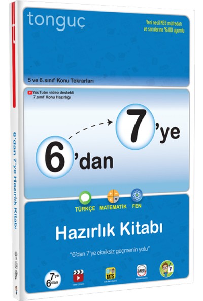 Tonguç Yayınları Tonguç 6'dan 7'ye Hazırlık Kitabı