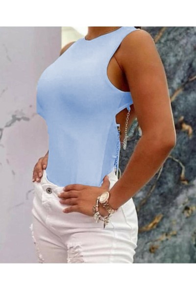 Sırtı 3 Zincirli Bluz