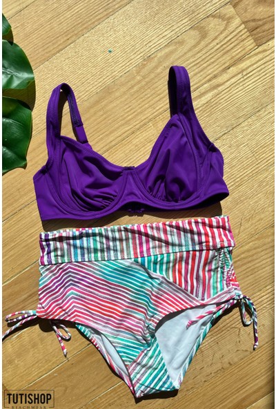 Pierre Cardin Balenli Toparlayıcı Bikini Takım Desenli 227229