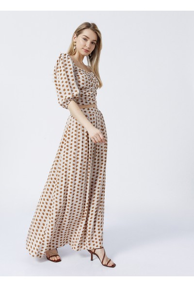 Fabrika Etek, 42, Kahve - Bej