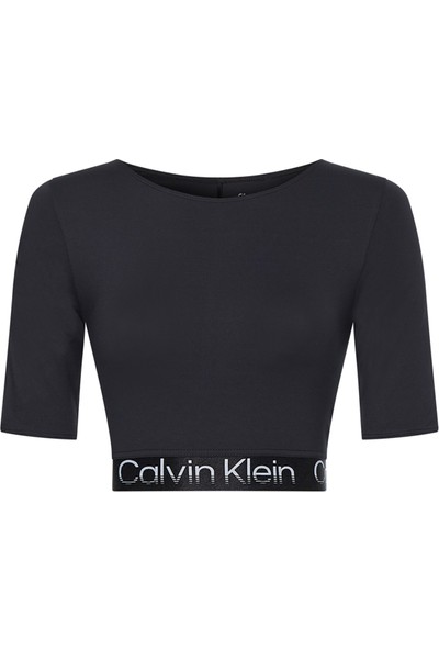 Calvin Klein 00GWS2K168BAE Bisiklet Yaka Normal Kalıp Düz Siyah Kadın T-Shirt Calvin Klein 00GWS2K168BAE Bisiklet Yaka Normal Kalıp Düz Siyah Kadın T-Shirt