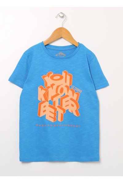 Lee Cooper 222 Lcb 242011 LEGO Mavi Bisiklet Yaka Normal Kalıp Baskılı Erkek Çocuk T-Shirt Lee Cooper 222 Lcb 242011 LEGO Mavi Bisiklet Yaka Normal Kalıp Baskılı Erkek Çocuk T-Shirt