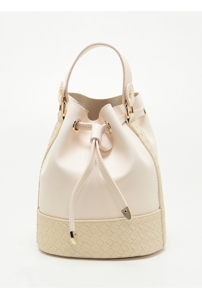 F By Fabrika Torba Çanta, Bedensiz, Bej