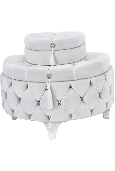 Asel Duru Ekru Nişan Bohça Gelin Düğün Çeyiz Sandığı 2'li D Model Asel Duru Ekru Nişan Bohça Gelin Düğün Çeyiz Sandığı 2'li D Model