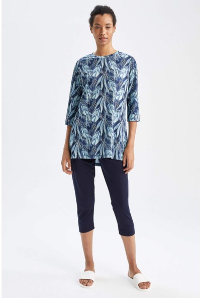 Desenli Kısa Kollu Kapri MAYO X5252AZ22HS Desenli Kısa Kollu Kapri MAYO X5252AZ22HS